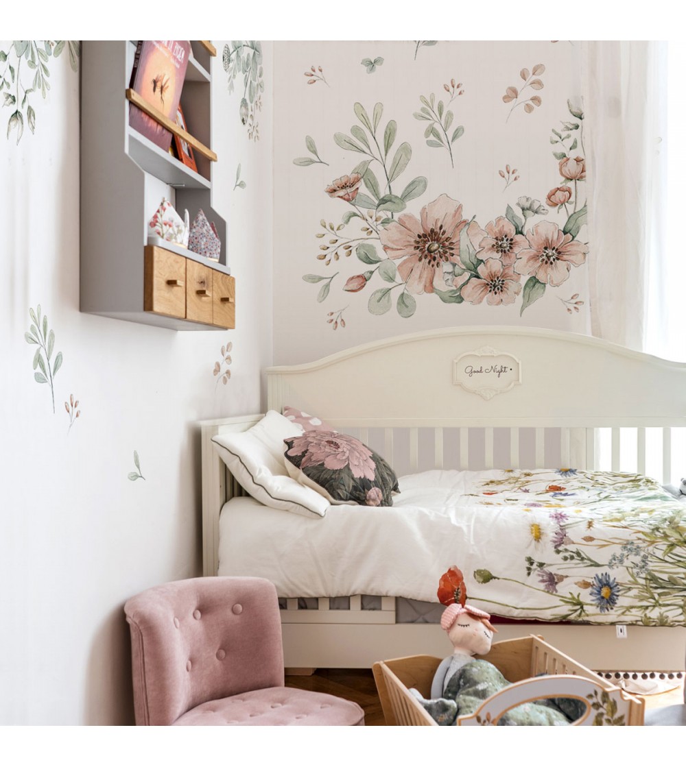 Sticker decorativ Dekornik, Flori de câmp, pastel - Stickere perete ...