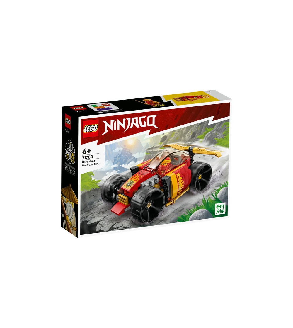 LEGO Ninjago: Mașina de curse EVO ninja a lui Kai 71780 - 94 piese, 6 ...