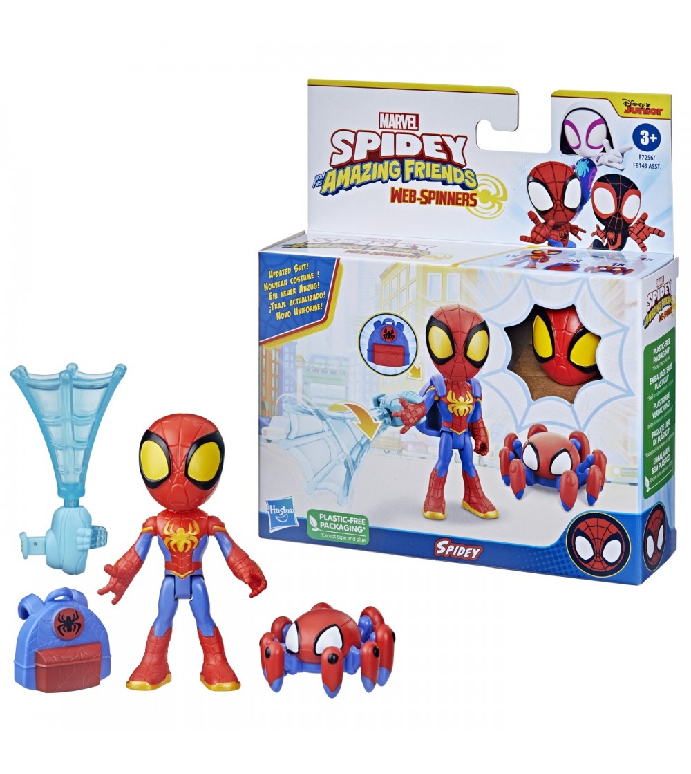 Spidey Prietenii Extraordinari, set figurina Spidey 10cm si accesorii ...
