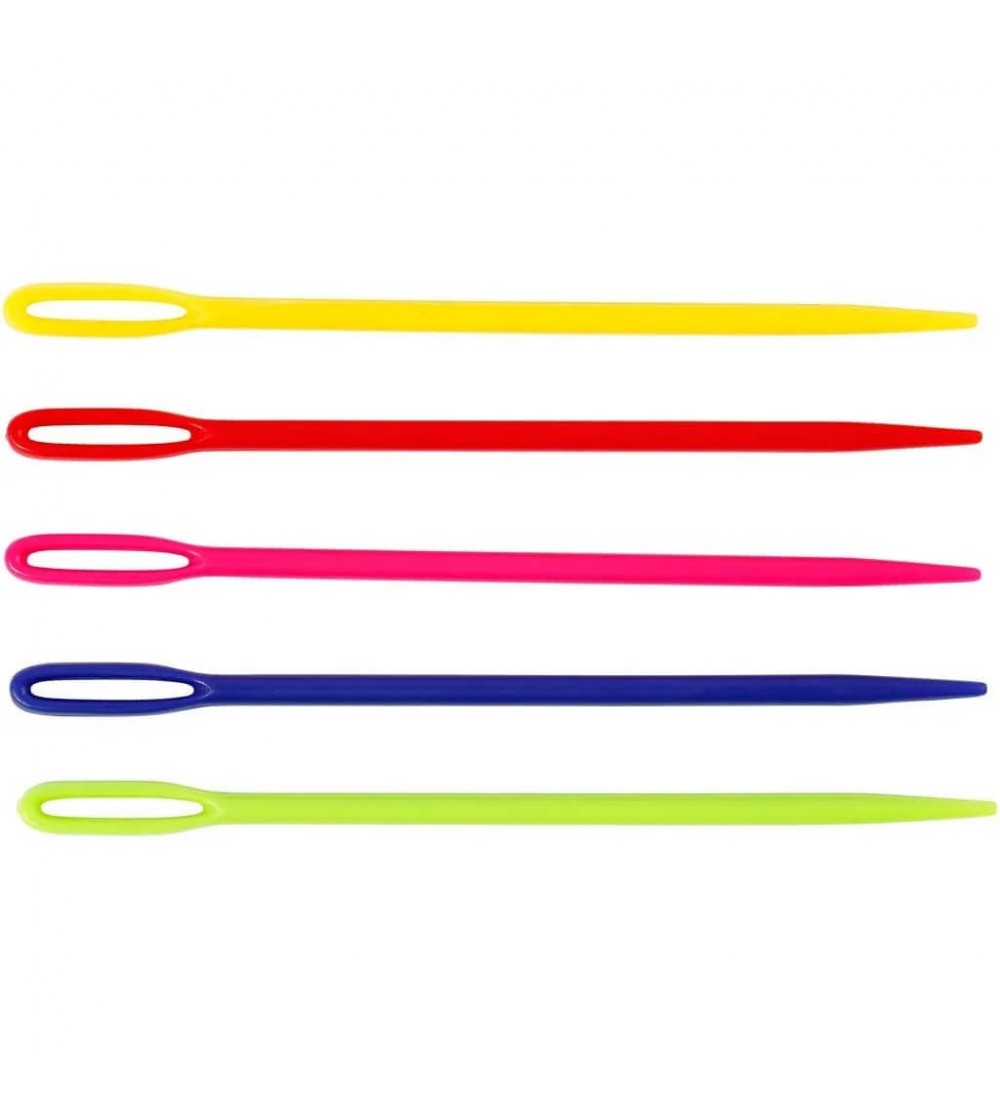 Set 10 ace din plastic de tricotat - Lucru manual pentru copii - JOUJOU.RO